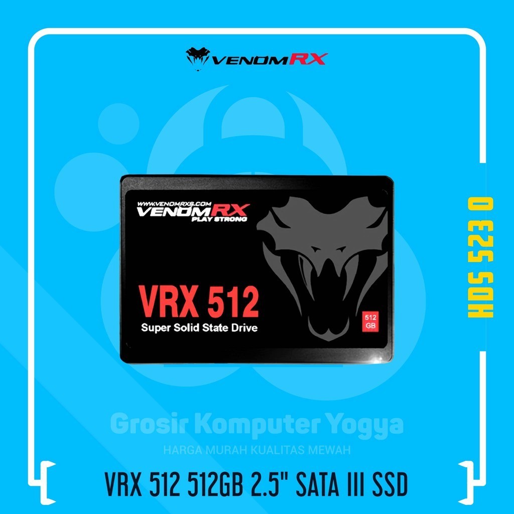 Jual VenomRX VRX 512 512GB 550MB/s Read 2.5" SATA III SSD | Shopee ...