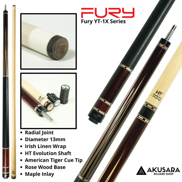 Jual Stik Billiard Fury YT Stik Low Deflection HTE Shaft | Shopee Indonesia