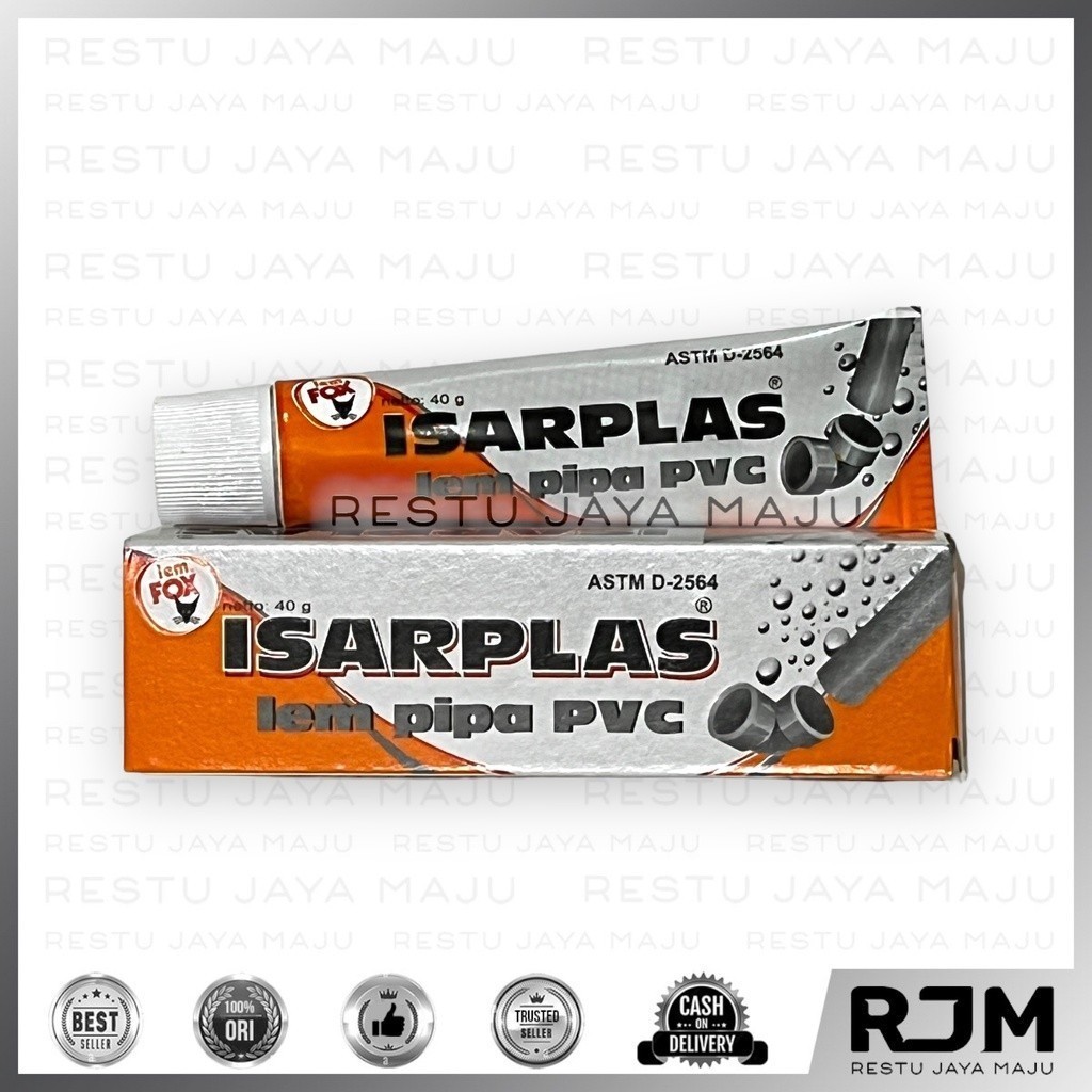 Jual [12 pcs] ISARPLAS Lem Pipa Paralon PVC Glue Tube 40g | Shopee Indonesia