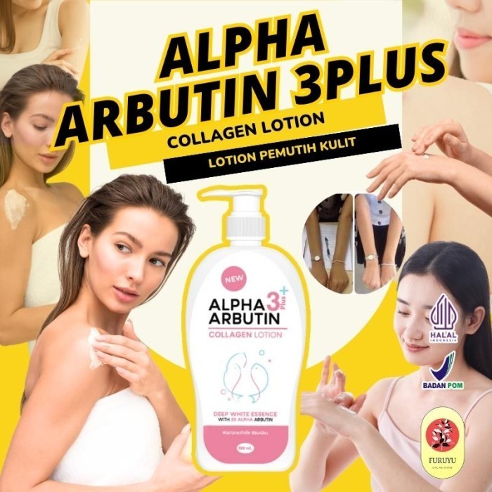 Jual Alpha Arbutin 3 Plus Collagen Body Lotion Handbody Whitening ...