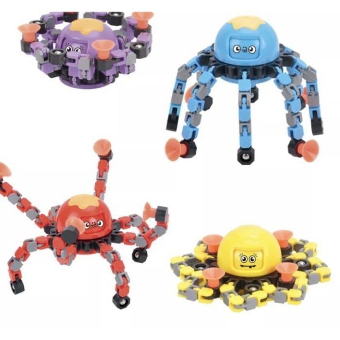 Jual Wacky Track Octopus Rantai Gurita Tracks Fidget Toys Spinner New ...