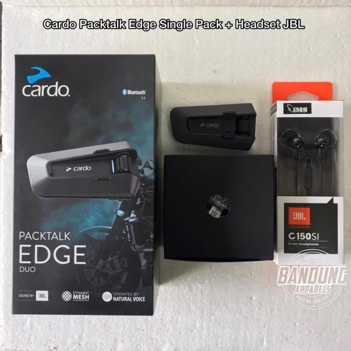 Jual Intercom Cardo Packtalk EDGE Single With BOX 1 set dengan BOX ...