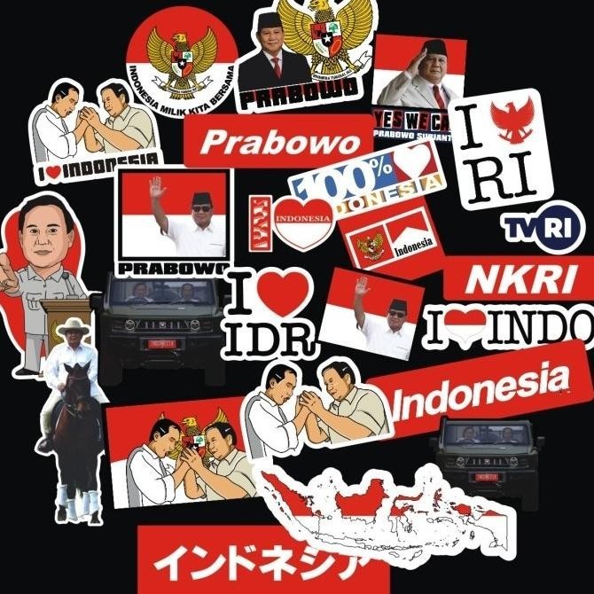 Jual prabowo sticker pack / prabowo subianto sticker / sticker koper ...