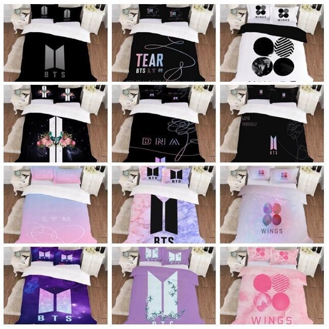 Jual BTS Bed Quilt Cover Set Studers Single Bed Single Softding Sets ...