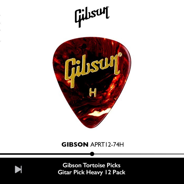 Jual Gibson Tortoise Picks Gitar Pick Heavy 12 Pack | Shopee Indonesia