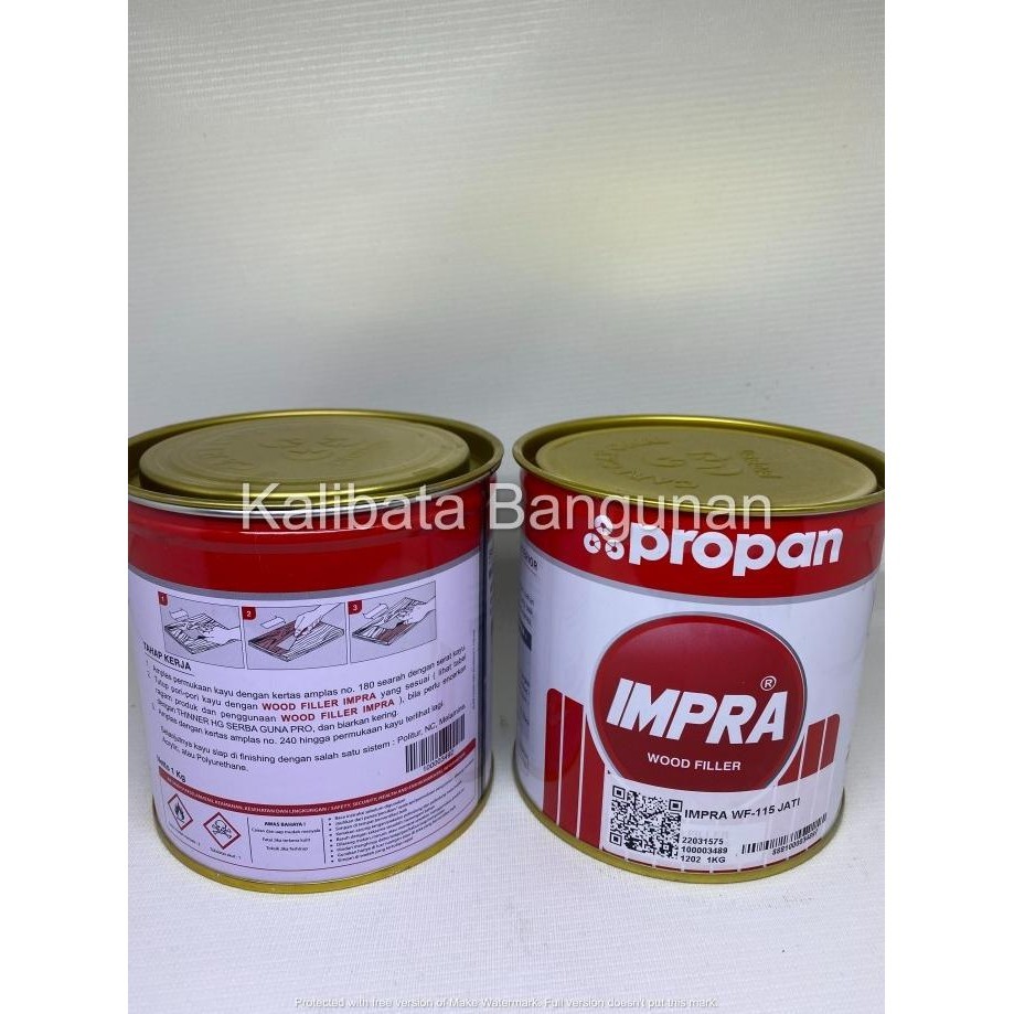 Jual Dempul Kayu Impra Plamir 115/Woodfiller Jati Kamper/Impra Melamine ...