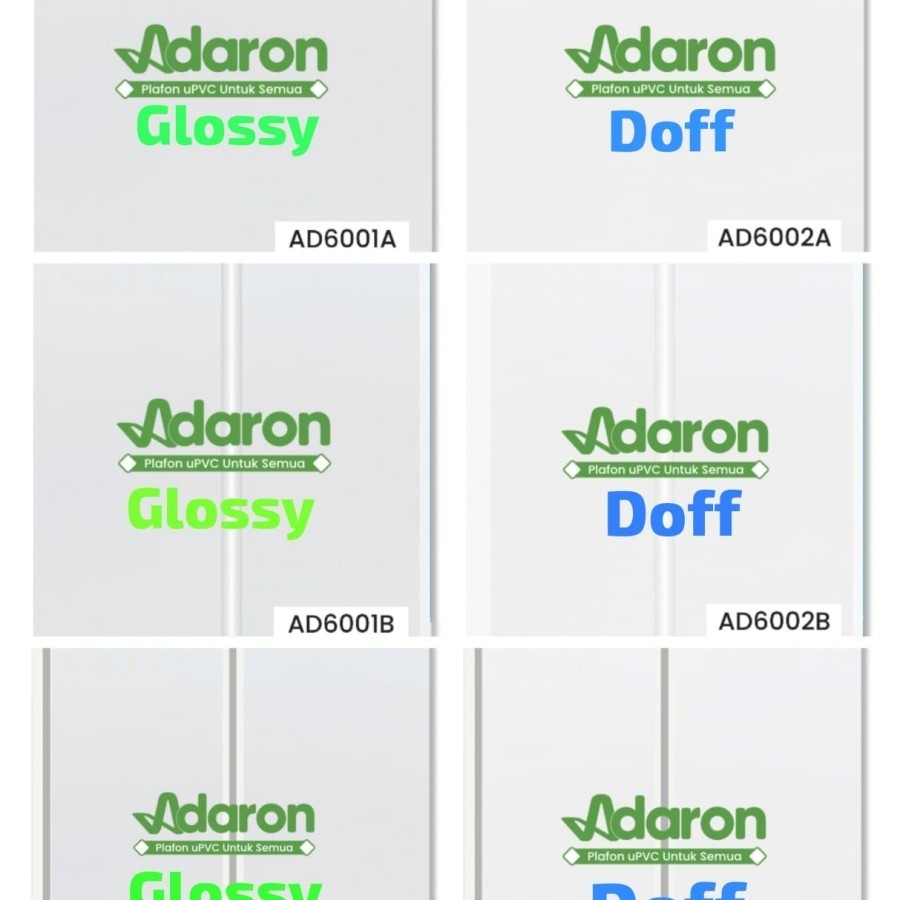 Jual PLAFON PVC ADARON PUTIH POLOS | Shopee Indonesia