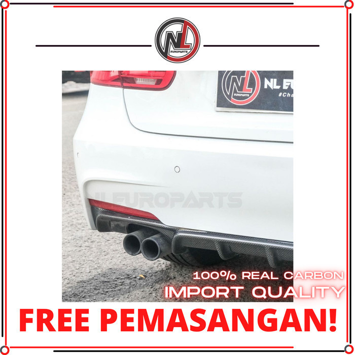 Jual DIFFUSER F30 M PERFORMANCE CARBON ON BMW F30 M PERFORMANCE QUAD ...