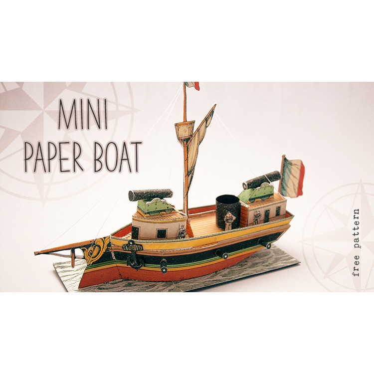 Jual Boat Kapal Vintage papercraft miniatur action figure diy kerajinan ...