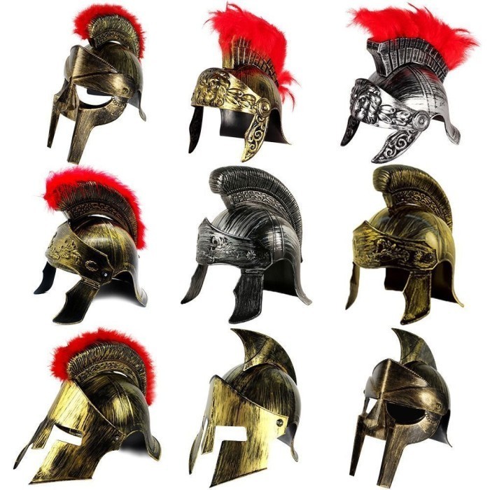 Jual COSPLAY MASQUERADE HELMET SPARTAN WARRIOR HAT HELMET SPARTACU ...