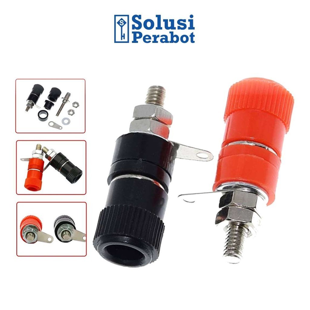 Jual Binding Post Banana Socket Female JS-910B SP / Bending Biding Plug Jack JS910B Connector ...