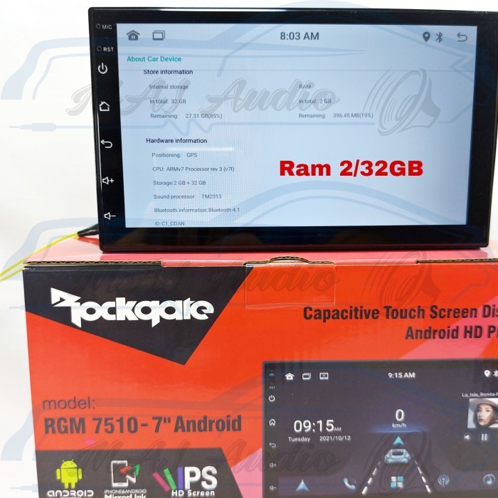 Jual Head Unit Android Rockgate Rgm 7510 7 Inch Ram 2/32 Gb | Shopee ...