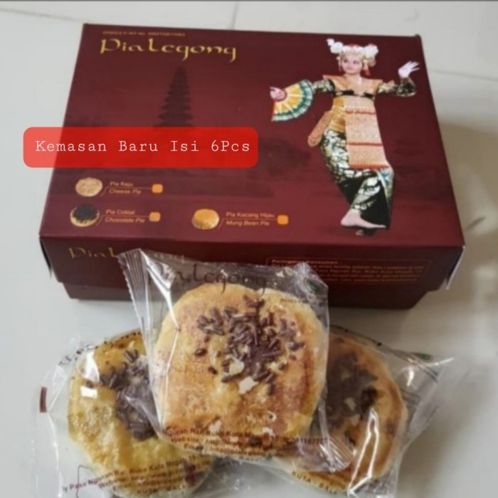 Jual PIA LEGONG ORIGINAL KHAS BALI RASA COKLAT 1 KOTAK ISI 8PCS ...