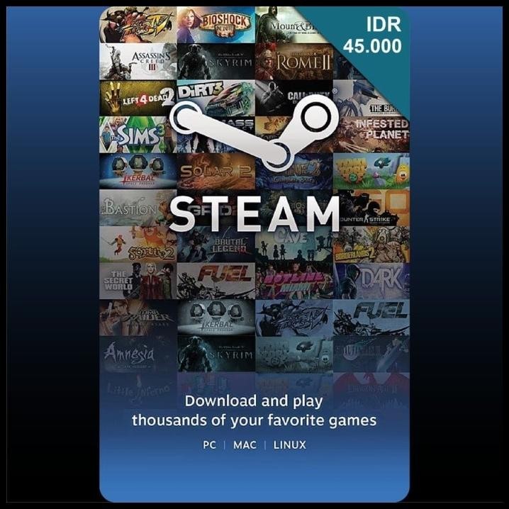 Jual Pc Steam 45.000 Idr Indonesia - Steam Card | Shopee Indonesia