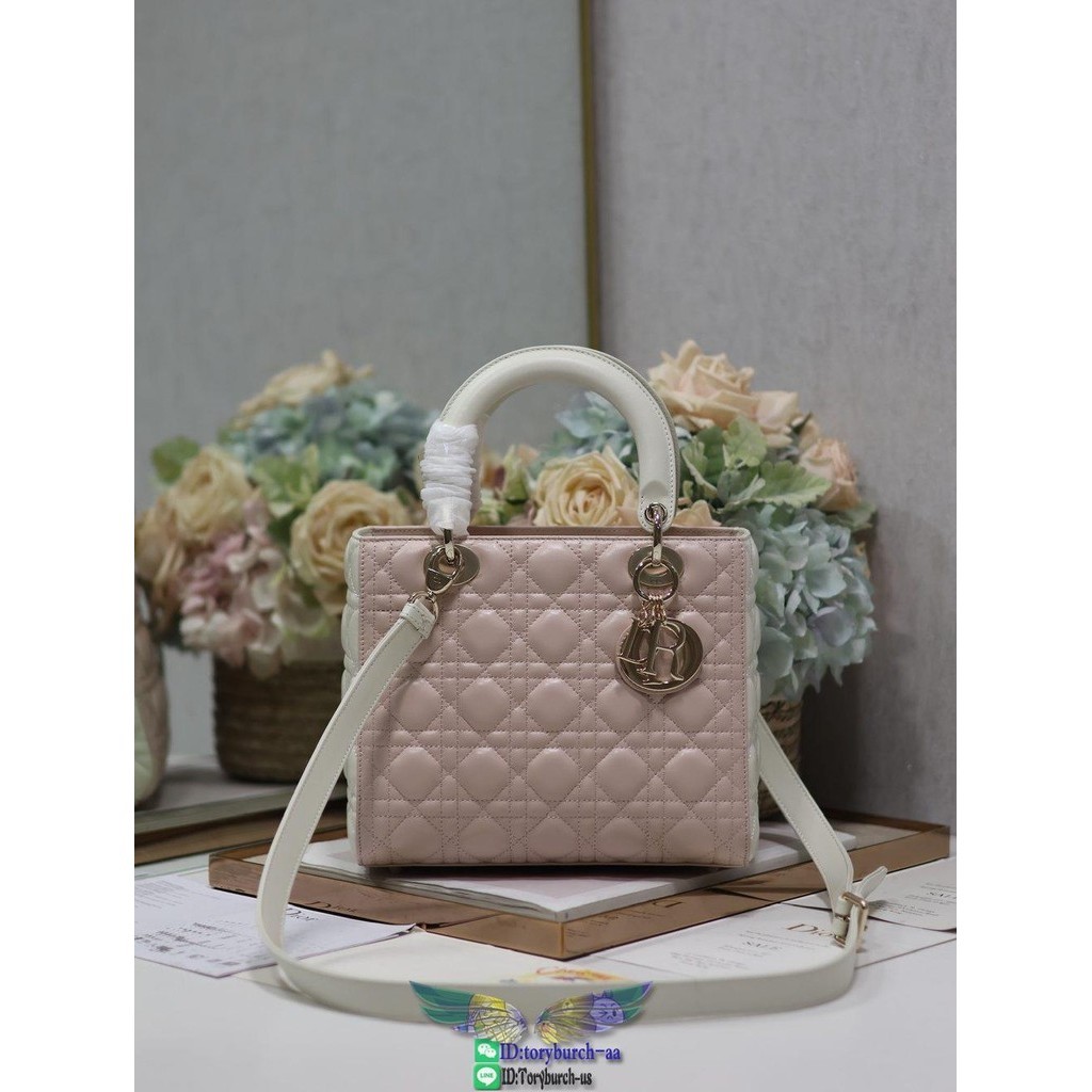 Jual MyABCD lady dior bicolor top handle handbag open bucket shopper ...