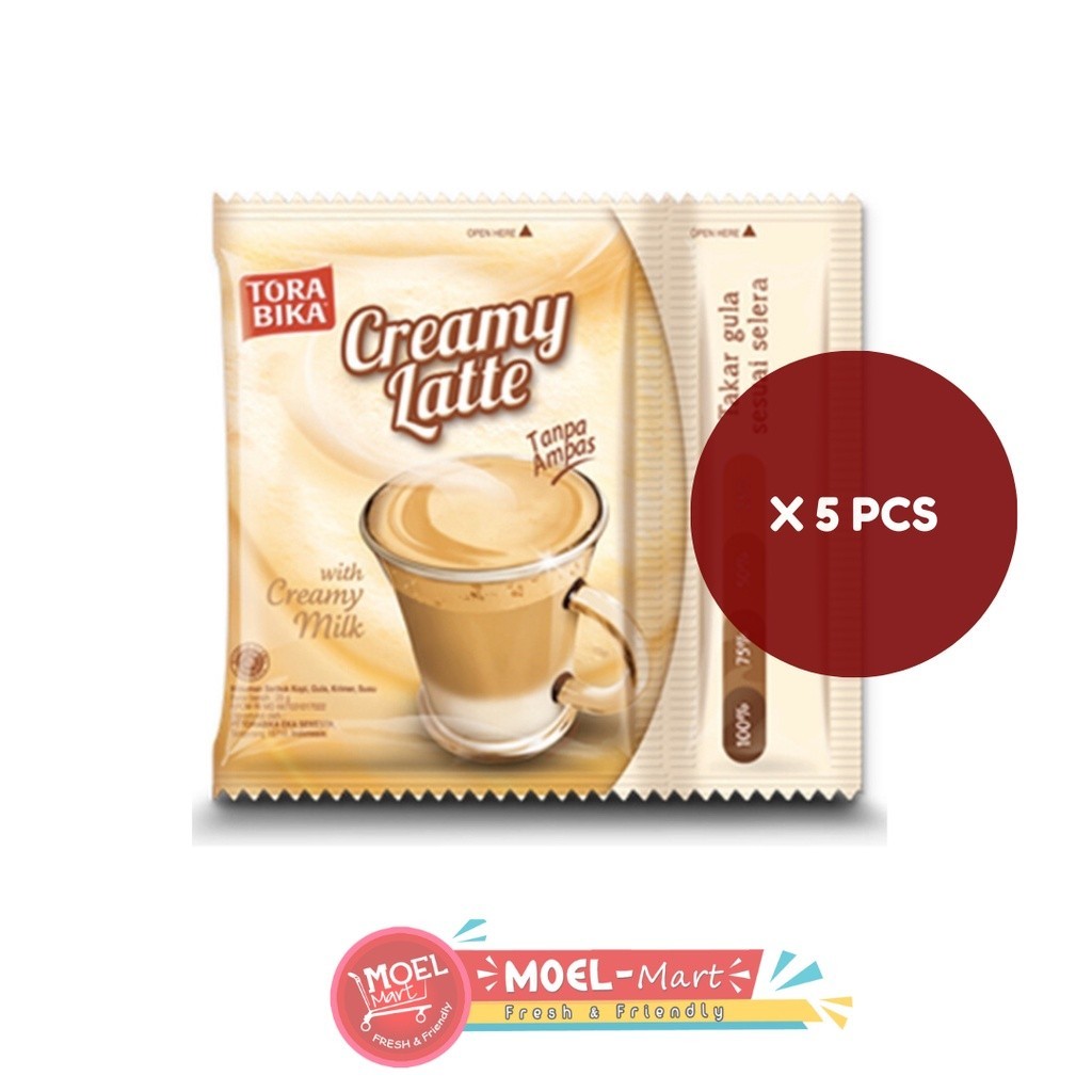 Jual TORABIKA CREAMY LATTE 5 Sachet x 25GR | Shopee Indonesia