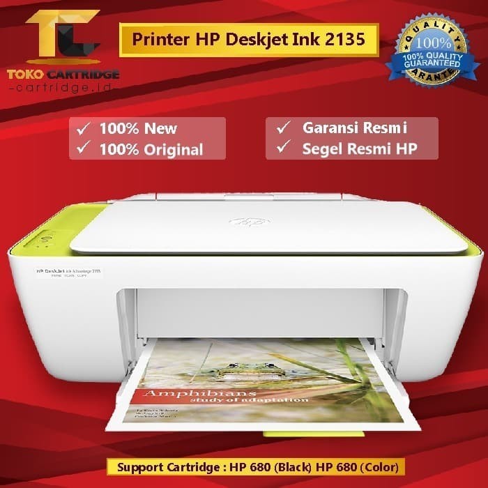 Jual PRINTER HP DESKJET INK ADVANTAGE 2135 PRINTER SCAN COPY HP 2135 ...