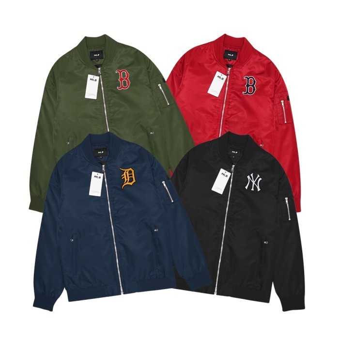 Jual M7B CHEST LOGO PADDED BOMBER JACKET | Shopee Indonesia