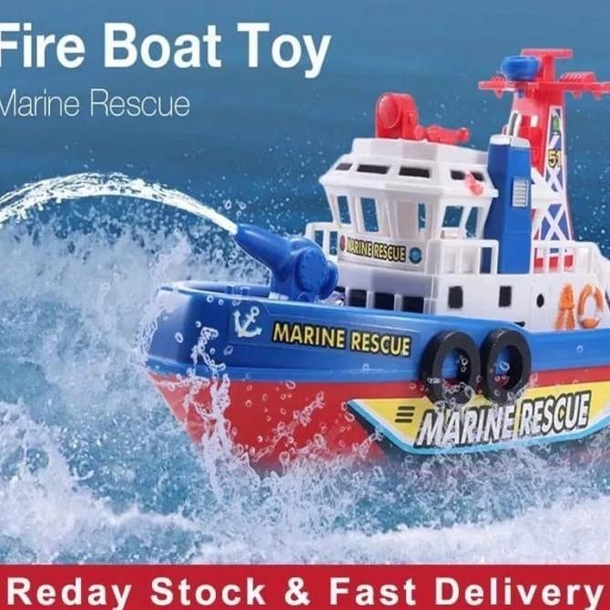 Jual Mainan Anak [0619D] Perahu Kapal Fire Boat Water Jet - Perahu Jet ...
