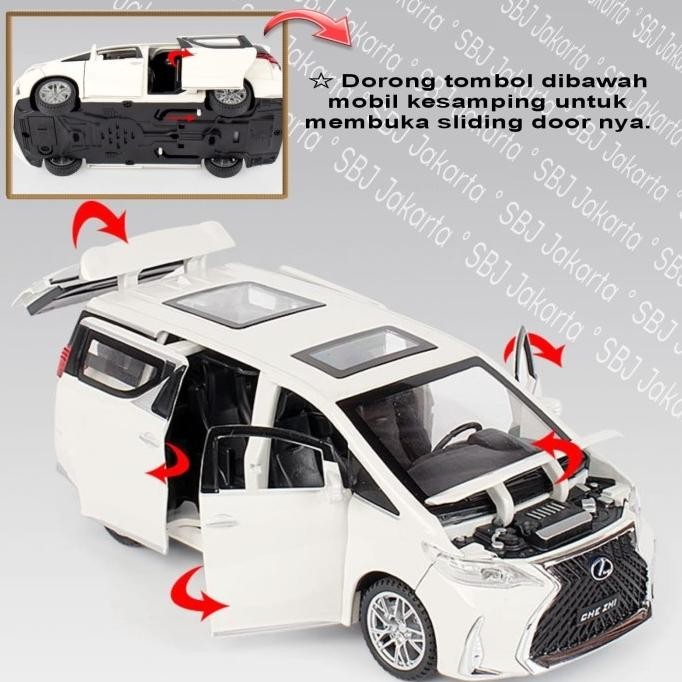 Jual Diecast miniatur mobil LEXUS LM300H brothernya alphard skala 1 : 32 LN | Shopee Indonesia