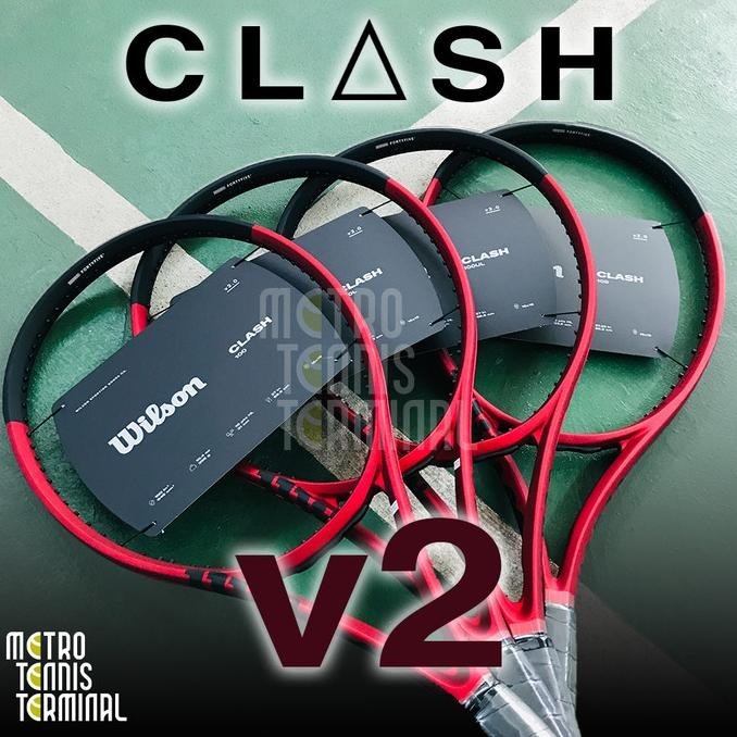 Jual Wilson Clash V2 2022 98 100Pro 100 100L 100UL 108 2022 ( Raket ...