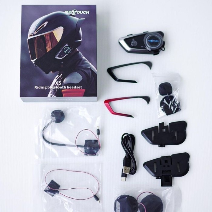 Jual Intercom Retouch Retouch X5 Original Headset Bluetooth Helm ...
