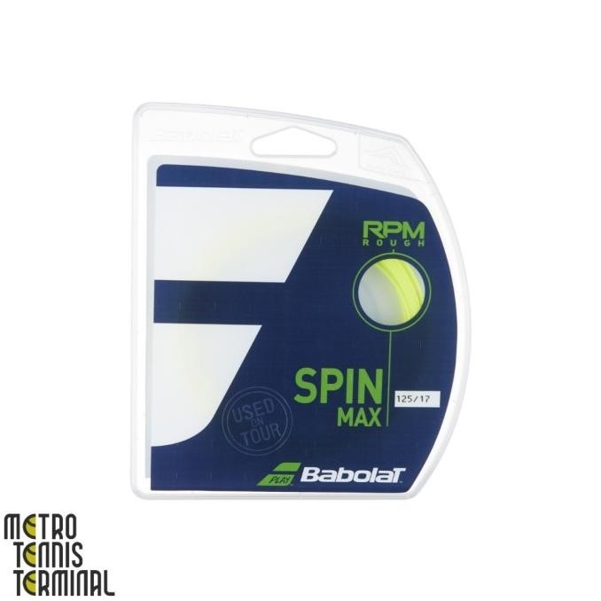 Jual Babolat RPM Rough Spin Max ( Senar Raket Tenis ) | Shopee Indonesia