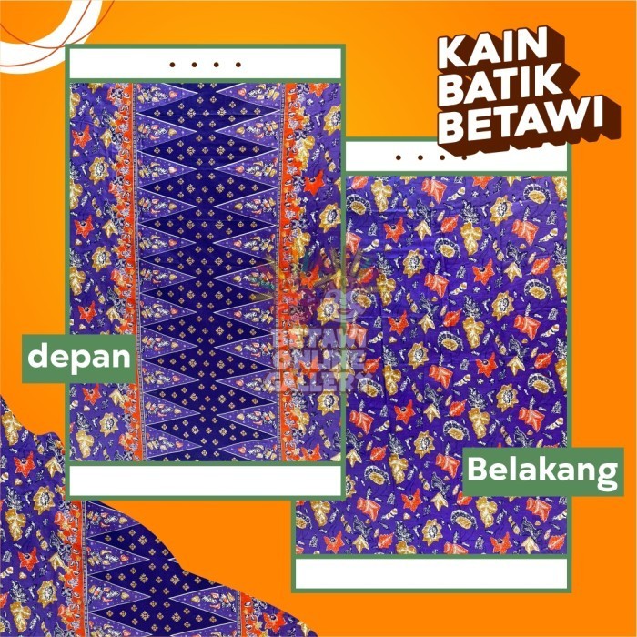 Jual Kain Batik Tumpal Betawi / Batik Betawi / Sarung Batik Betawi ...