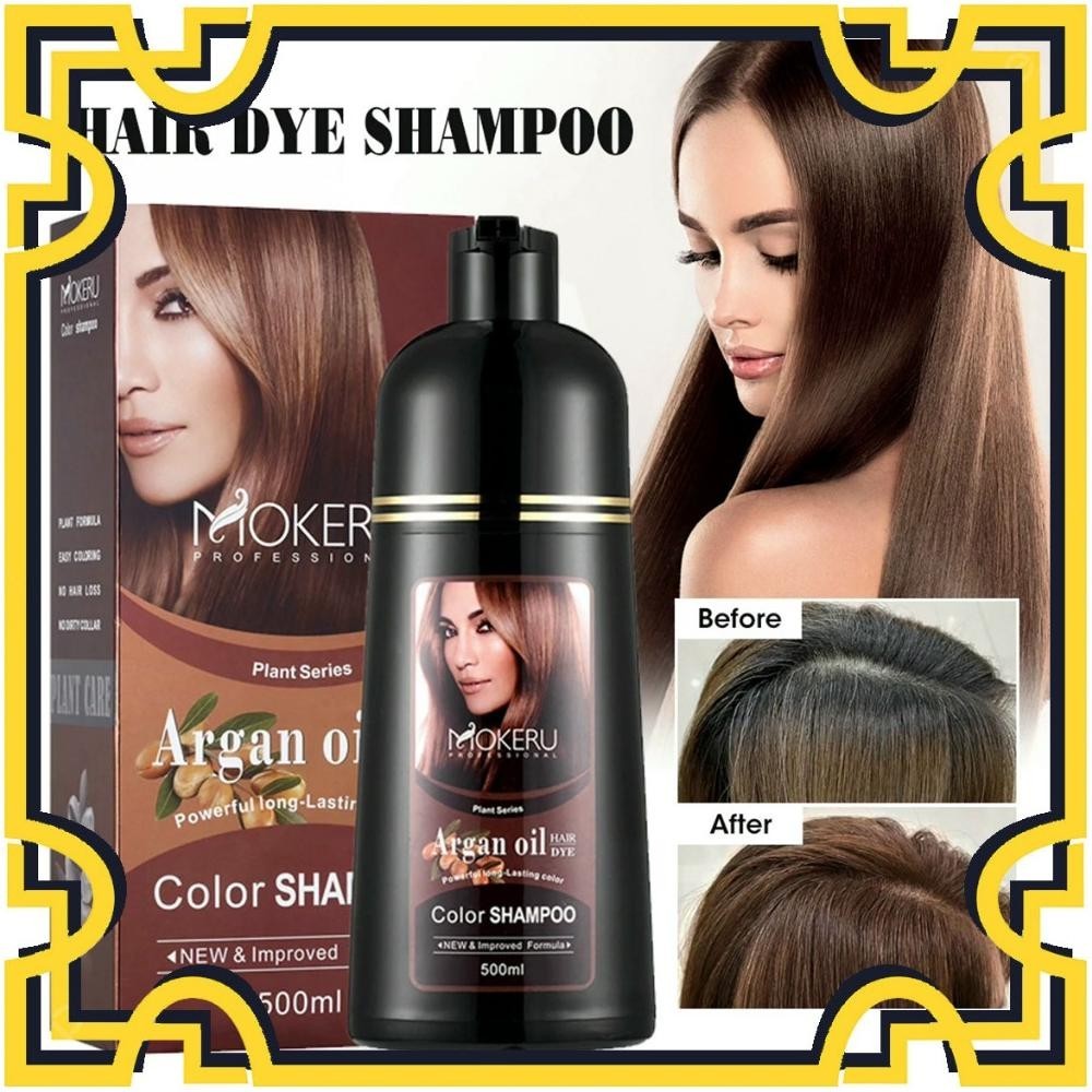 Jual HS SHAMPOO UBAN MOKERU ARGAN OIL ESSENCE HAIR COLOR SHAMPOO SEMIR ...