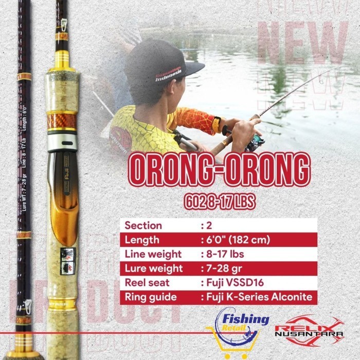 Jual Joran Relix Nusantara Orong Orong Gen 2 602 8-17 lb | Shopee Indonesia