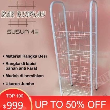 Jual rak chiki warna 4 susun , rak serbaguna 4 susun, rak ciki 4 ...