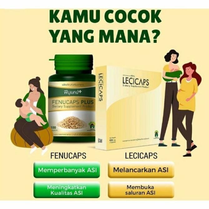 Jual Fenucaps Plus / Lecicaps ( Pelancar ASI / ASI Booster ) | Shopee Indonesia