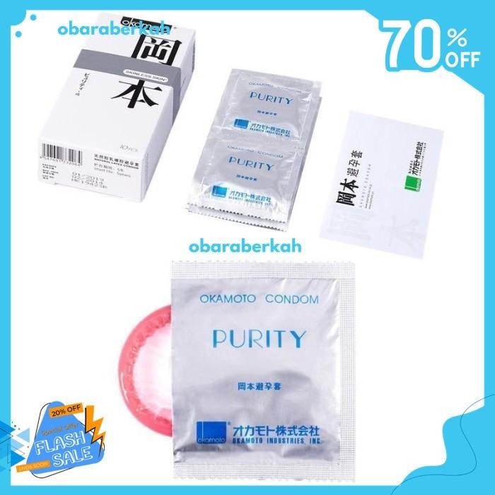 Jual CONDOM OKAMOTO SKINLESS SKIN PURITY (10 SACHET) PRODUK NYATA AMPUHNYA !! | Shopee Indonesia