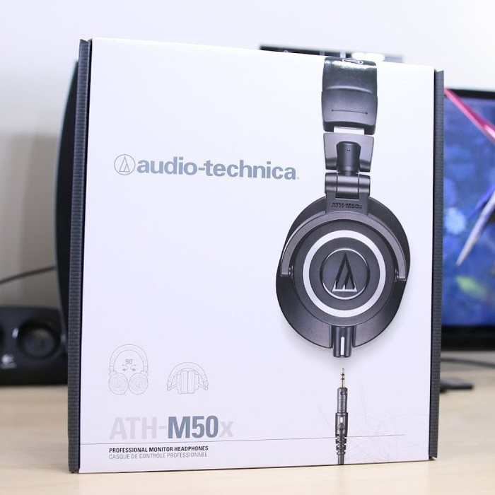 Jual Audio Technica Ath-M50X Professional Monitor Headphones - Hitam | Shopee Indonesia