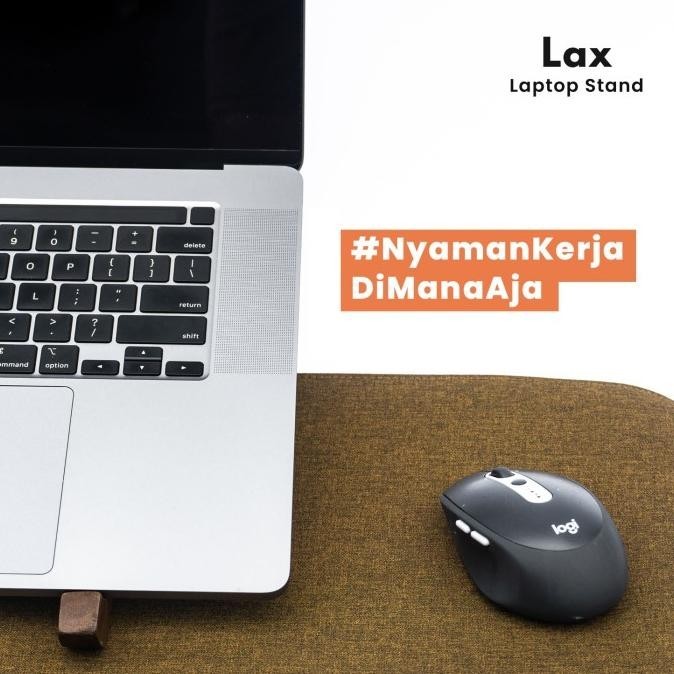 Jual Lax Portable Laptop Stand - Modular Design With Natural Material ...