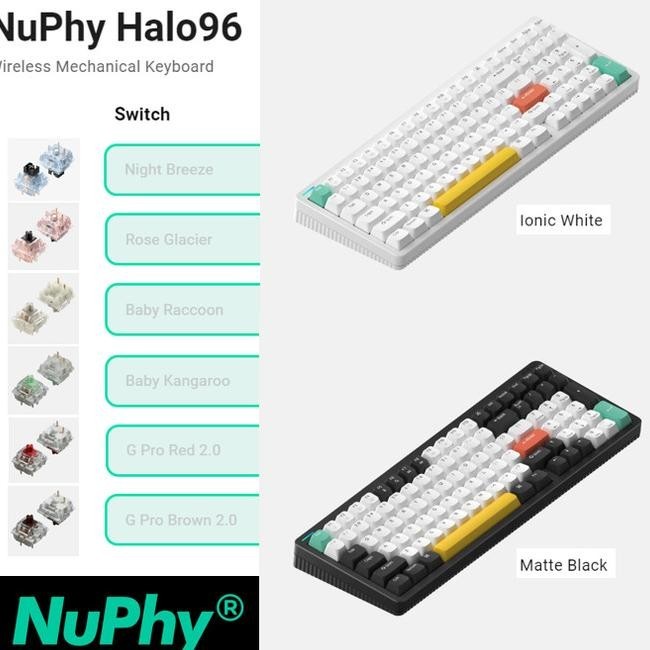 Jual Nuphy Halo 96 Wireless Mechanical Keyboard - 2.4Ghz, Bluetooth ...