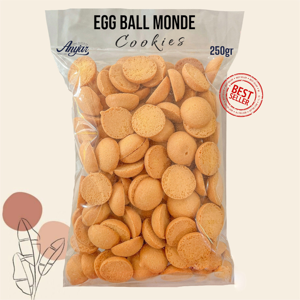 Jual Egg Ball Monde Cookies / Bolu Telur Mini @250gr | Shopee Indonesia