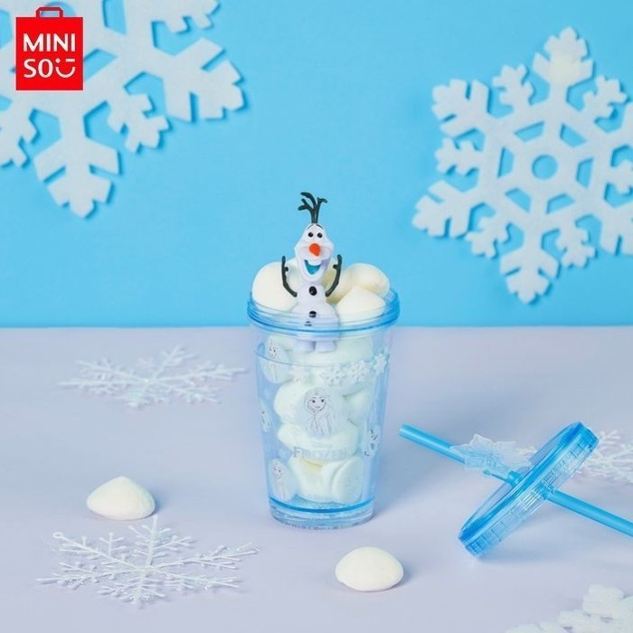 Jual Tumbler Frozen Lucu - Miniso Disney Frozen Collection Plastic ...