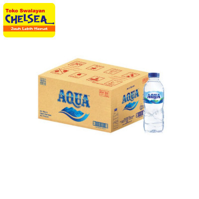 Jual Aqua botol 330ml dus/ air mineral dalam kemasan botol | Shopee ...