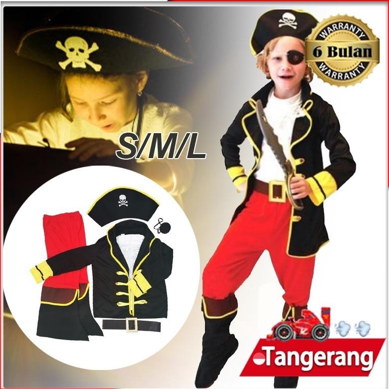 Jual Kostum Cosplay Bajak Laut Baju Anak Pirate Kostum Costume / Costum ...