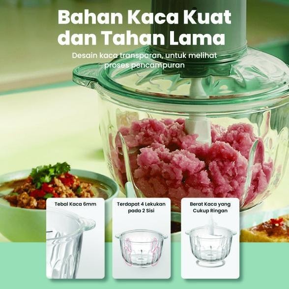 Jual Sedia Emily Electric Food Chopper 2.5L | Chopper Blender | Blender ...