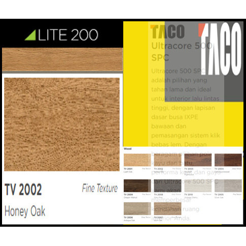 Jual Taco Lite 200 Luxury Vinyl Flooring Tv 2002 - Honey Oak | Shopee ...