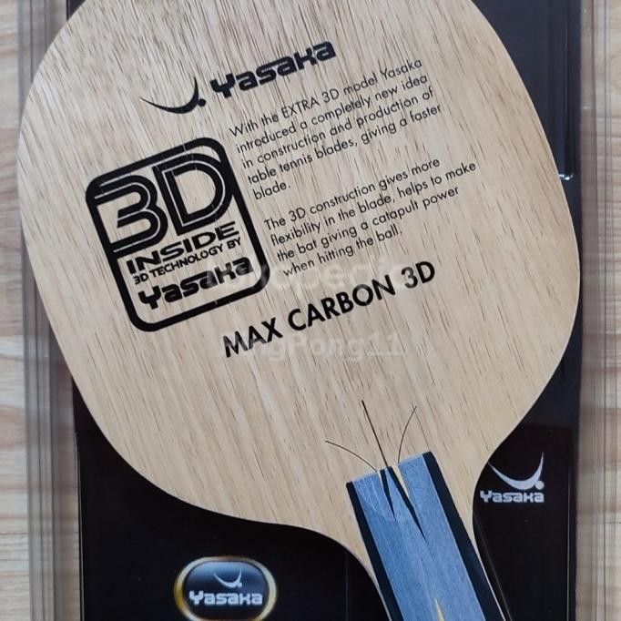 Jual Yasaka Max Carbon 3D - Bat Bet Blade Kayu Tenis Meja Pingpong | Shopee Indonesia