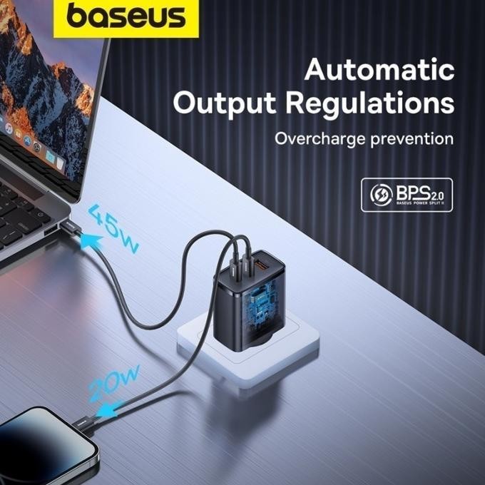 Jual BASEUS 65W CUBE PRO FAST CHARGER 3 PORT KEPALA CHARGER - HITAM ... Jual BASEUS 65W CUBE PRO FAST CHARGER 3 PORT KEPALA CHARGER - HITAM ...