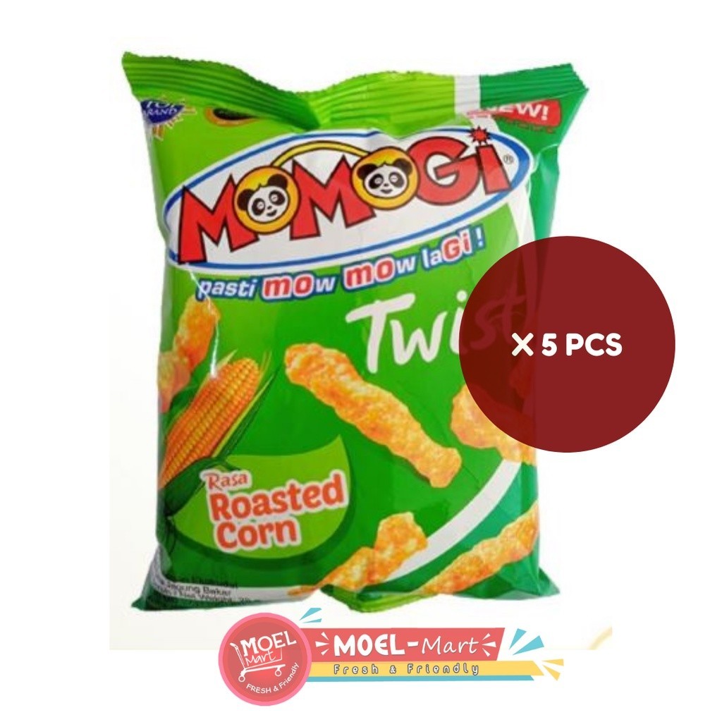 Jual MOMOGI TWIST ROASTED CORN 5 x 25GR | Shopee Indonesia