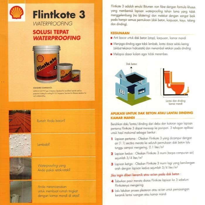 Jual Shell Flintkote 3 18L Primer Membran Bakar | Shopee Indonesia