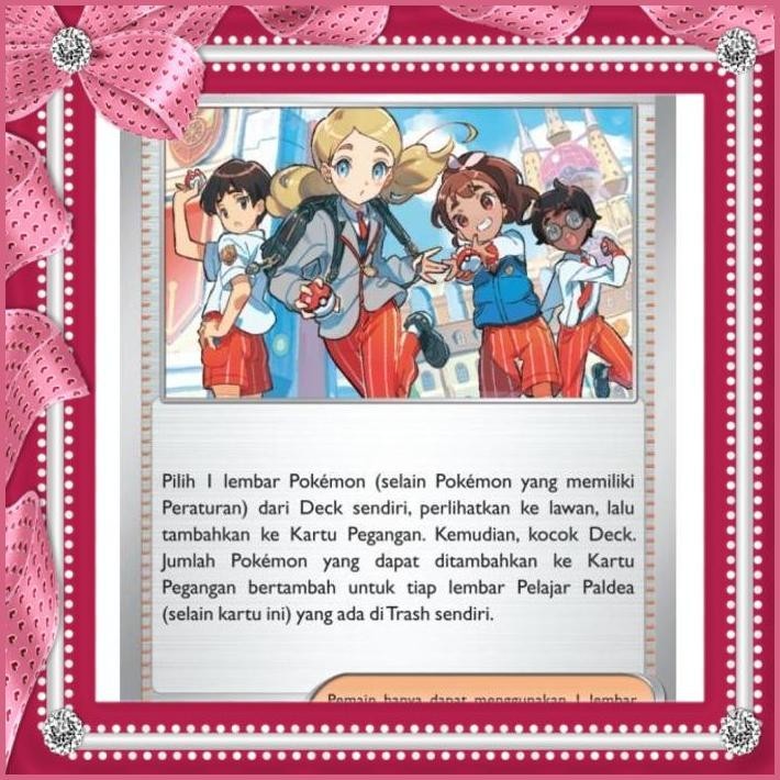 Jual [SNO] PELAJAR PALDEA SCARLET TRAINER KARTU POKEMON TCG INDONESIA ...