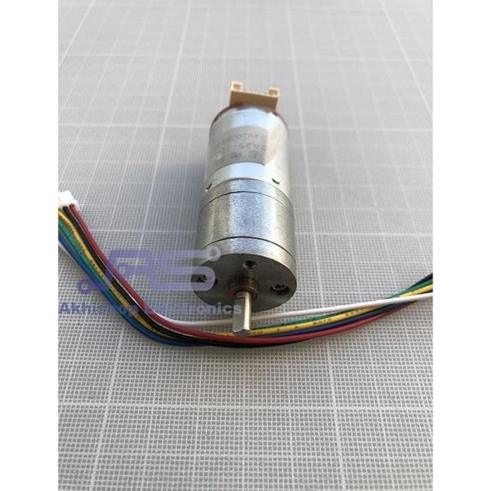 Jual High Torque Motor Dc 25Ga370 12V 100Rpm W/ Encoder | Shopee Indonesia