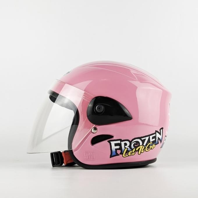 Jual Helm Motor Anak Kecil Kids Helmet Pet Cap Sni Motif Frozen ...