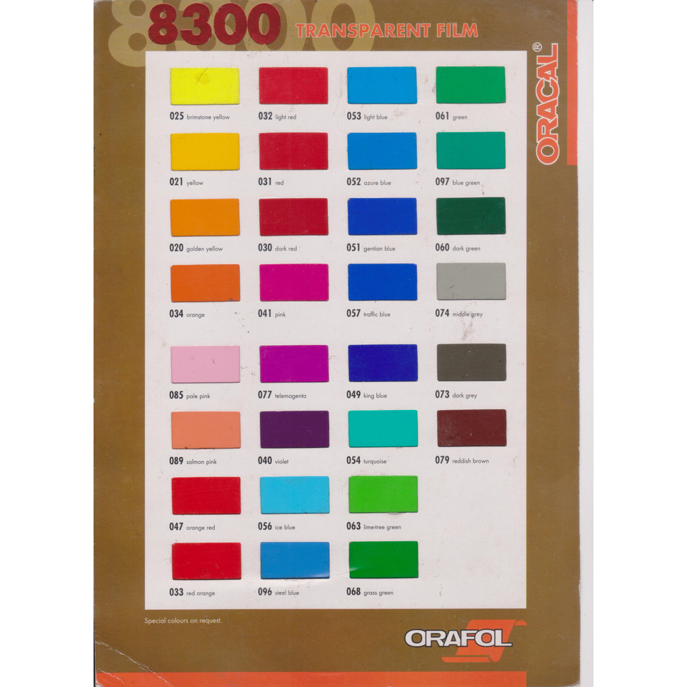 Jual Stiker Oracal Serie 8300 Transparan Transparent | Shopee Indonesia